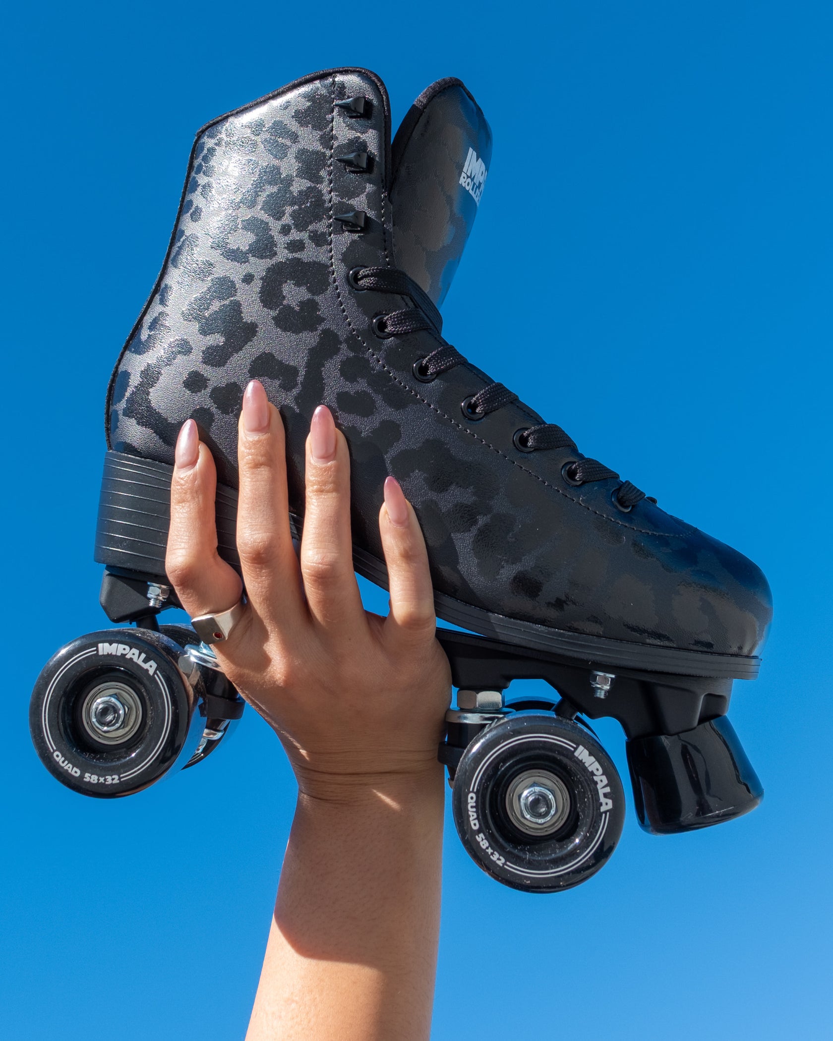 Shop Impala Roller Skates - BLACK LEOPARD – Impala Skate Europe